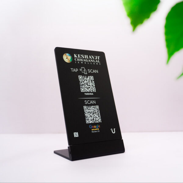 Google Review Standee - With NFC and QR Code