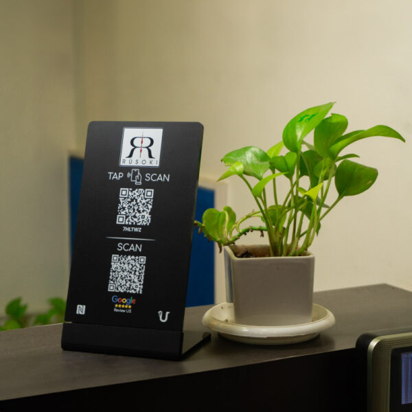 Google Review Standee - With NFC and QR Code